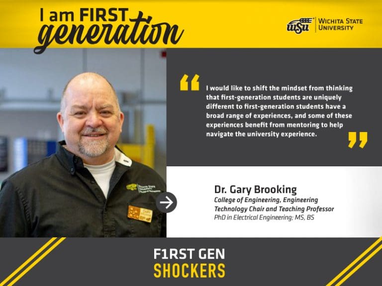 F1RST-Gen Friday: Dr. Gary Brooking – WSU Newsletters