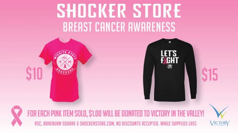 Shocker Store pink merchandise benefits Victory in the Valley – WSU News
