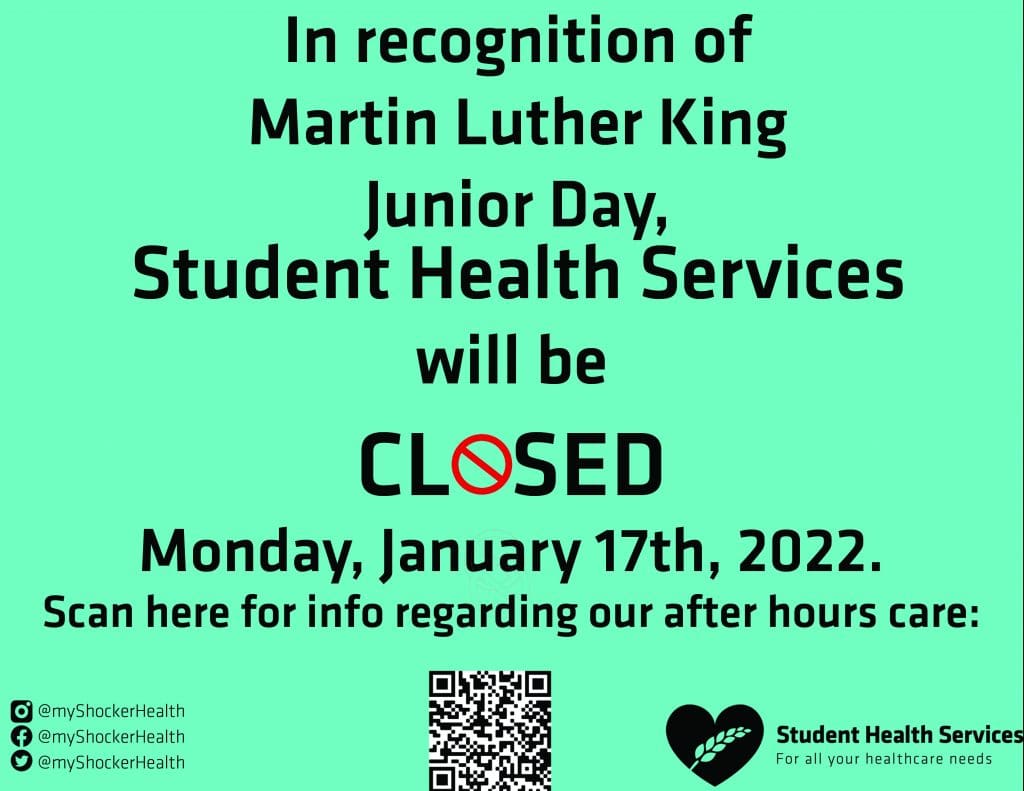 SHS closing temporarily for Martin Luther King Jr. Day – WSU News