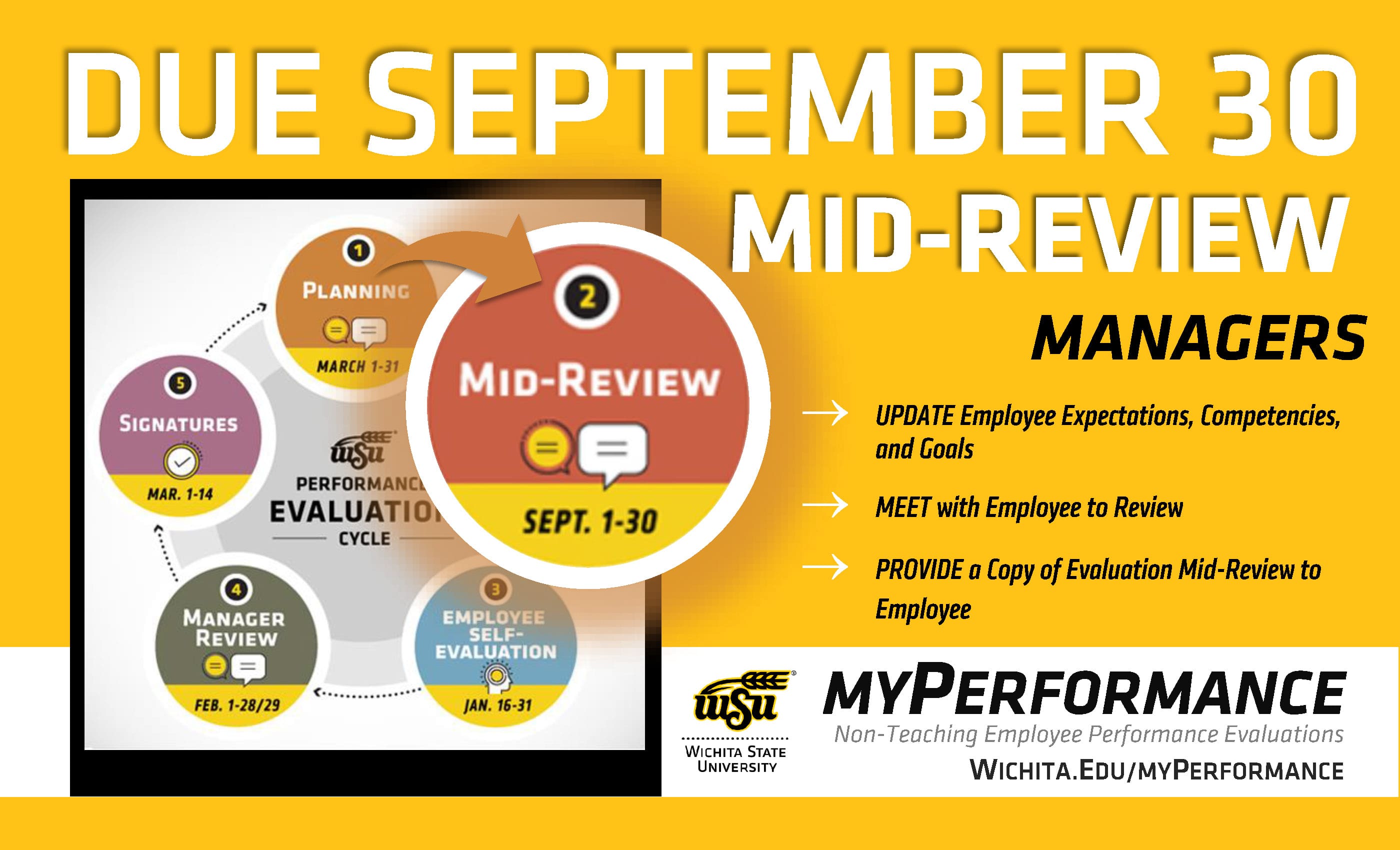 Mid-review for 2022-2023 myPerformance evaluations due Sept. 30 – WSU News