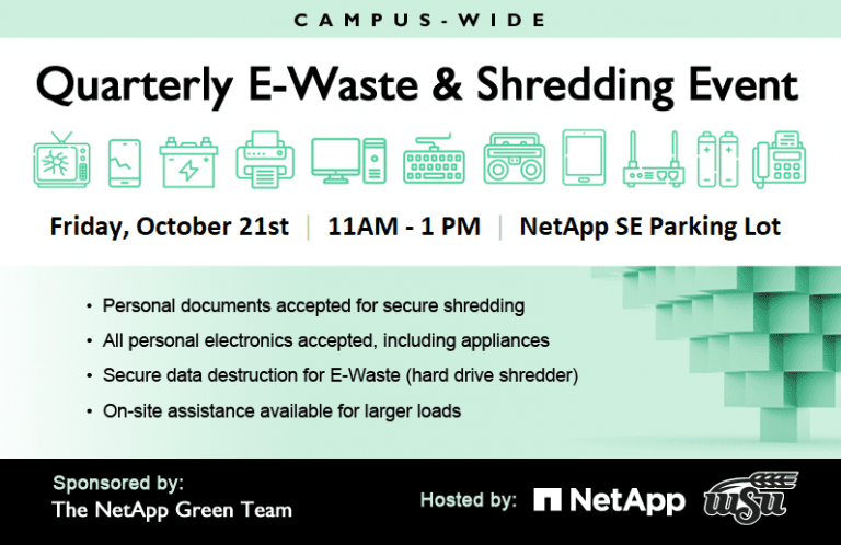 Shred old documents at e-waste event – WSU Newsletters