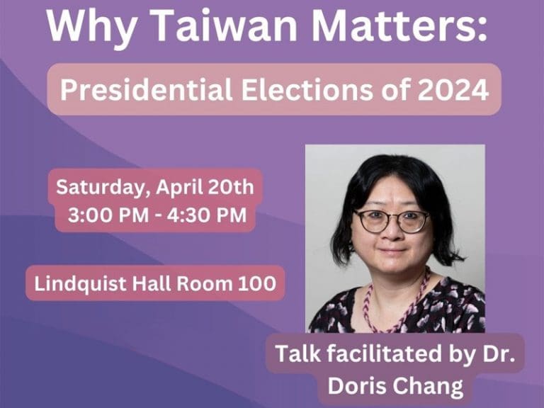Why Taiwan matters: Attend discussion on presidential elections of 2024 ...