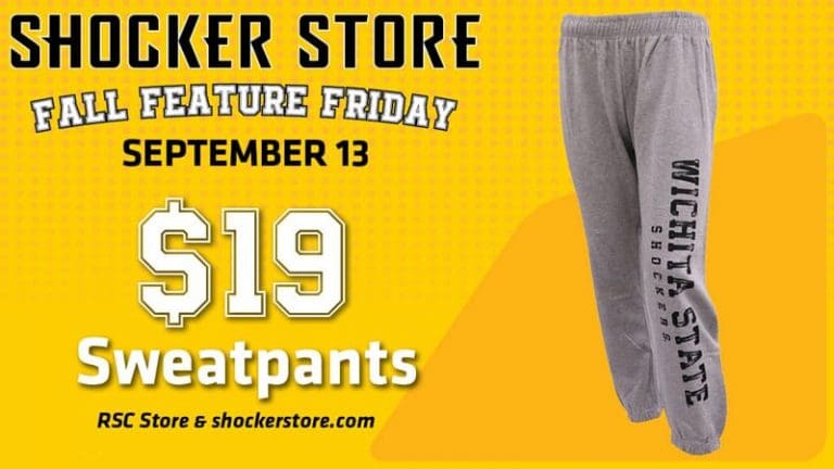 Grab $19 sweatpants during Fall Feature Friday at the Shocker Store ...