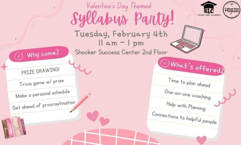 Get organized and win prizes at the Syllabus Party – WSU Newsletters