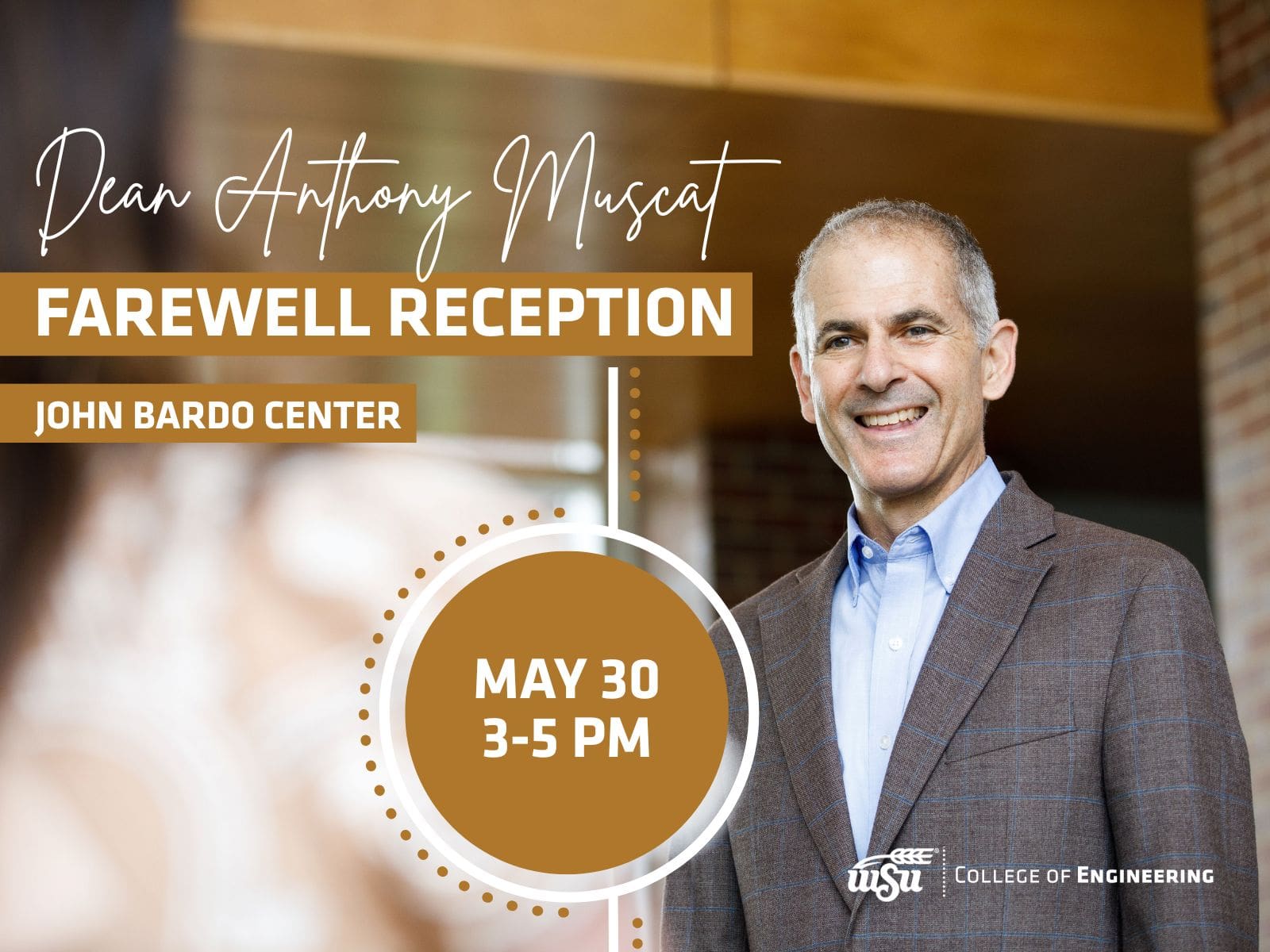 Attend the farewell reception in honor of Anthony Muscat – WSU News