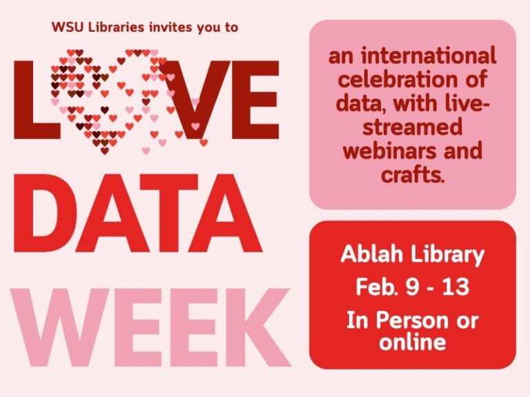 Celebrate Love Data Week with University Libraries starting Feb. 9 ...